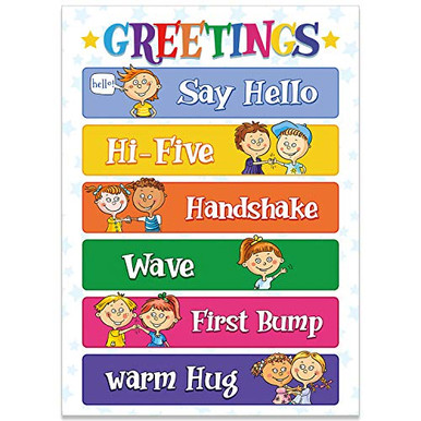 Large Educational Greetings Poster Teacher Supplies Classroom Supplies ...