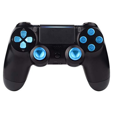eXtremeRate Blue Metal Buttons for Playstation 4 Controller, Aluminum ...