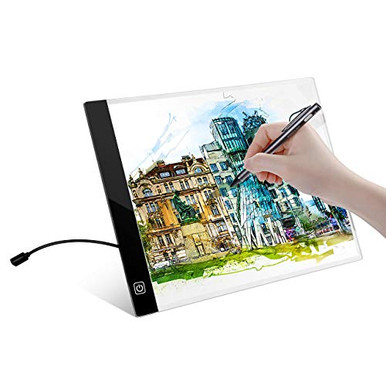 A4 Portable LED Light Box Trace-Ultra-Thin LED Artcraft Tracing Light ...