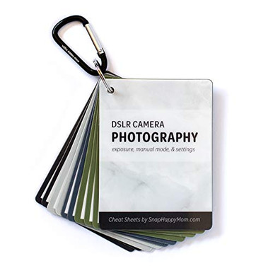 DSLR Cheat Sheet Cards for Canon Nikon and Sony Cameras Plastic Quick ...