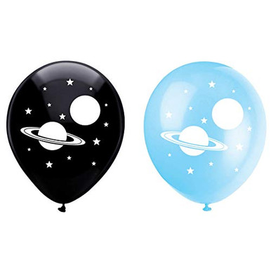 MAGJUCHE Solar System Latex Balloons 16pcs Outer Space Birthday Party ...