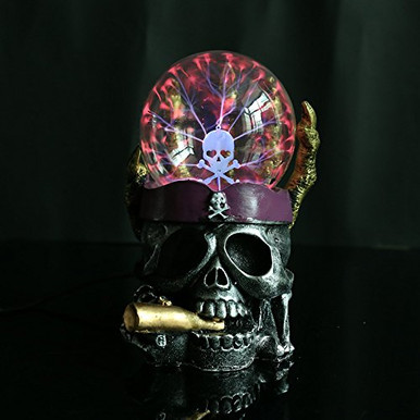 Halloween Plasma Pirates Skull Ball Light, Skull Ornaments Resin Home ...