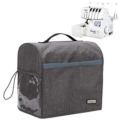 HOMEST Serger Sewing Machine Dust Cover with Storage Pockets ...