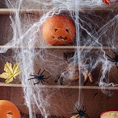 Halloween Spider Webs Large Mega Spider Web Fake Stretch Spider Web ...
