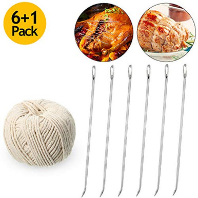 7 Pieces Poultry Lacing Kit Turkey Lacer 7 Inch Roasting Supplies Meat ...
