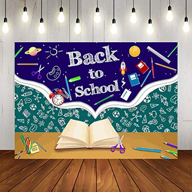7x5ft Back to School Backdrops First Day of School Chalkboard Style ...