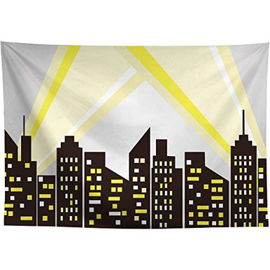 Allenjoy 7x5ft Superhero Cityscape Backdrop Night Buildings Great as ...