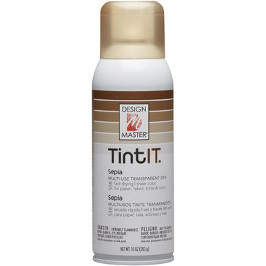 Design Master Tint IT Transparent Dye Spray Paint, 10-Ounce, Sepia ...