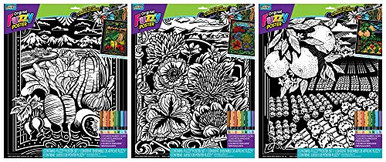 RoseArt 16X20 Landscape Theme Fuzzy Poster Styles May Vary ...