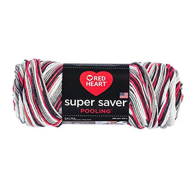 RED HEART E300P8310 Super Saver Yarn Pooling Haute - Warehousesoverstock