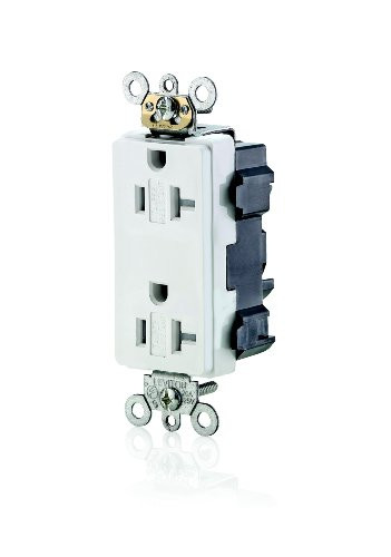 Leviton MT163-W Lev-Lok Modular Wiring Device 20-Amp, 125-Volt, Decora ...