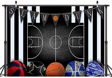Basketball Theme Photography Backdrop for Slam Dunk Theme Party ...