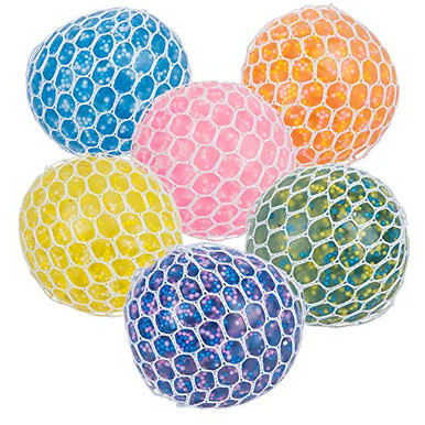 Mozlly Multi-Colored Mesh Balls Squeezy Bead Soft & Gooey Stress ...