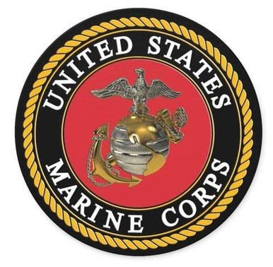 United States Marine Corps Logo Round Mousepad Gaming Mouse Pad Rubber ...