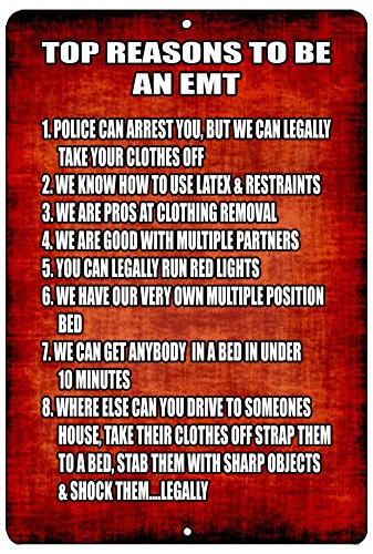 Rogue River Tactical Funny EMT EMS Paramedic Logo Metal Tin Sign Wall ...