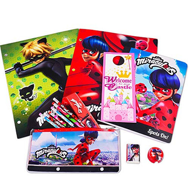 Miraculous Ladybug School Supplies Value Pack -- Folders, Notebook ...