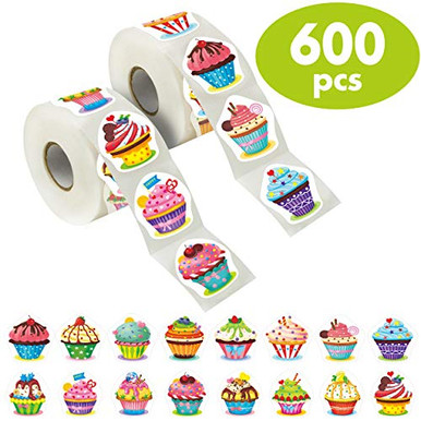 600 Pcs Cupcake Party Decoration Teacher Reward Encouragement ...