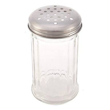 Cheese Shaker, 1 PC Spice Cheese Shaker Glass Server with Stainless ...
