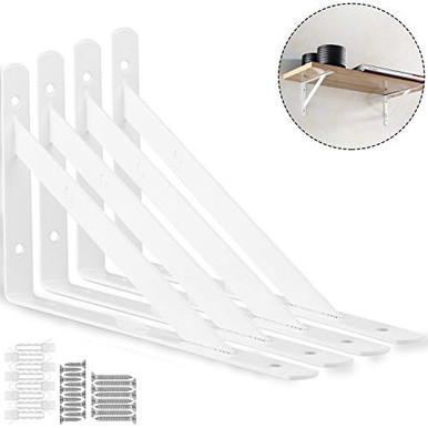 STARVAST 4 Pack Heavy Duty Shelf Brackets 98 x 63 inch Floating Shelves ...