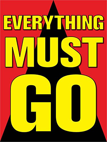 Everything Must Go Retail Display Sign 18w x 24h 5 Pack ...