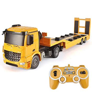 Fistone RC Truck Licensed Mercedes-Benz Acros Detachable Flatbed Semi ...