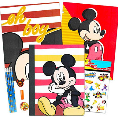 Disney Mickey Mouse School Supplies Value Pack Bundle ~ Folders ...