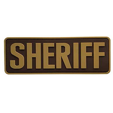 uuKen Large Coyote Tan Sheriff Department Office Patch 85x3 inches for ...