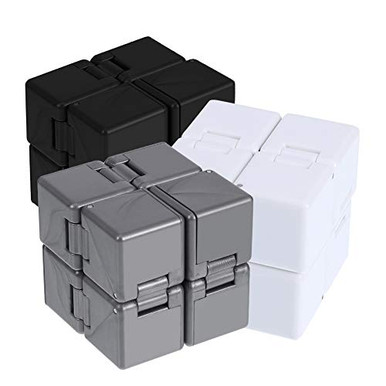 Uspeedy 3 Packs Infinity Cube Fidget Toys Fidget Blocks Mini Infinity ...