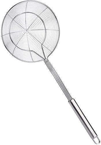 Wire Kitchen Skimmer Spider Strainer Stainless Steel food colander ...