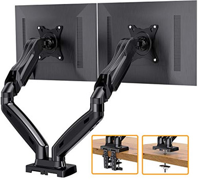 ErGear Dual Arm Monitor Mount Stand, Adjustable Gas Spring Monitor Desk ...