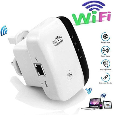 WiFi Repeater, WiFi Range Extender, 2.4G Network with Integrated ...