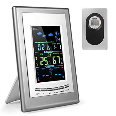 Weather Station, 2020 New 8 in 1 Vertical Color Large Weather Station ...