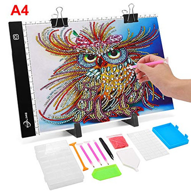 Light Box for Diamond Painting Large - A4 Tracing Light Pad, LED Board ...
