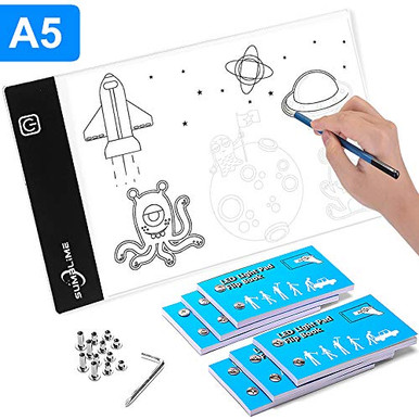 Flipbook Kit with Light Pad and Paper - A5 Kids LED Flip Book Light Box ...