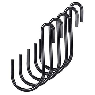 30 Pack Black Premium S Shaped Hooks Heavy Duty S Hanging Hooks Hangers ...