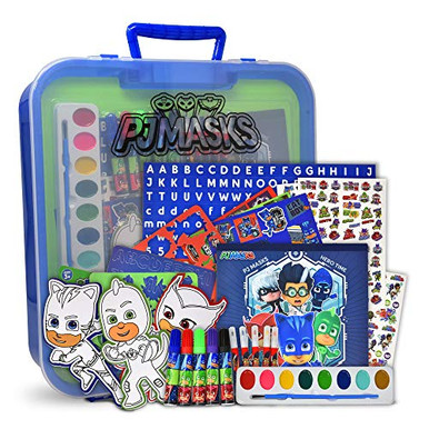 PJ Masks Coloring and Activity Art Tub Includes Markers Stickers Mess ...