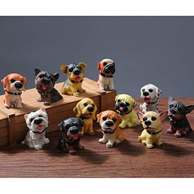 Mini Puppy Animal Realistic Figure Dog Figurines Toy Set Realistic ...