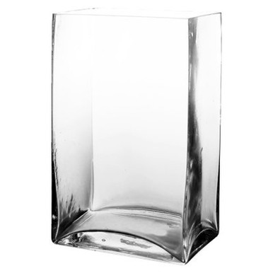 CYS EXCEL Rectangular Glass Vase, Block Vase, Flower Vase, Rectangle ...