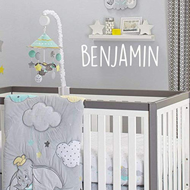 Vinyl Wall Art Decal Boys Name Benjamin Text Name 10 x 34 Little Boys ...