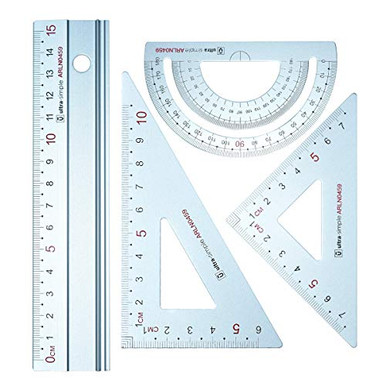 4 pc Metal Triangular Scale Ruler Set - Architectural Scale Ruler Set ...