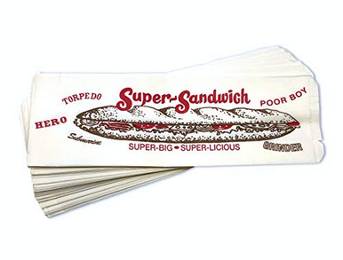 14 Sub Sandwich Bags 50 Durable Wide Gusset with Nostalgic Neighborhood ...