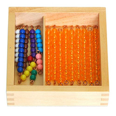 YHZAN Montessori Beads Bars for Teen Board with Box Math Material for ...