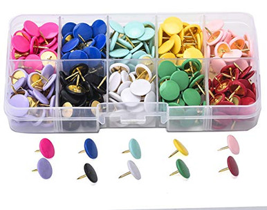Shiguang 300 Pieces Thumb Tacks with Storage Box, Premium 2/5 inch ...