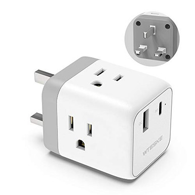 UK Ireland Travel Plug Adapter Wteske UK Power Plug Adapter with USBA ...