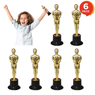 ArtCreativity 6 Inch Trophy for Kids and Adults Set of 6 Mini Oscar ...