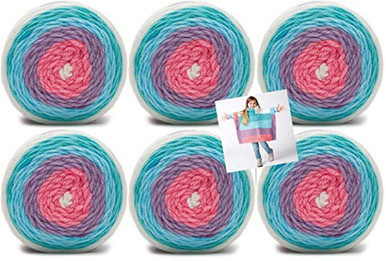 Bernat Pop Yarn 6 Pack with Pattern Snow Queen - Warehousesoverstock