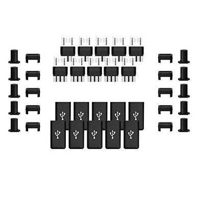 Micro USB Type B Male Plug Connector Kits Melife 10 Pack Straight Jack ...