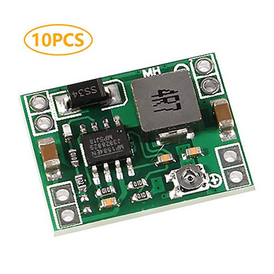 Dorhea 10PCS MP1584EN 3A Mini Step Down Buck Converter DC-DC 24V to 12V 9V 5V 3V Adjustable Step ...