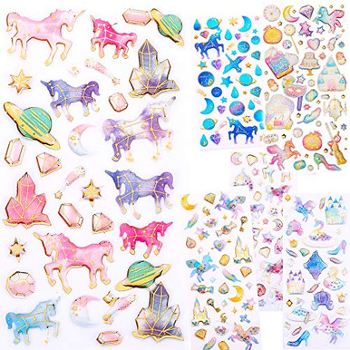 IMNEXT2U Cute Craft Stickers, Aesthetic Glitter, Tear-Resist ...