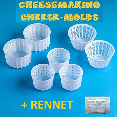 7 items Cheese making kit Variouse cheese molds 02506 kg for soft ...